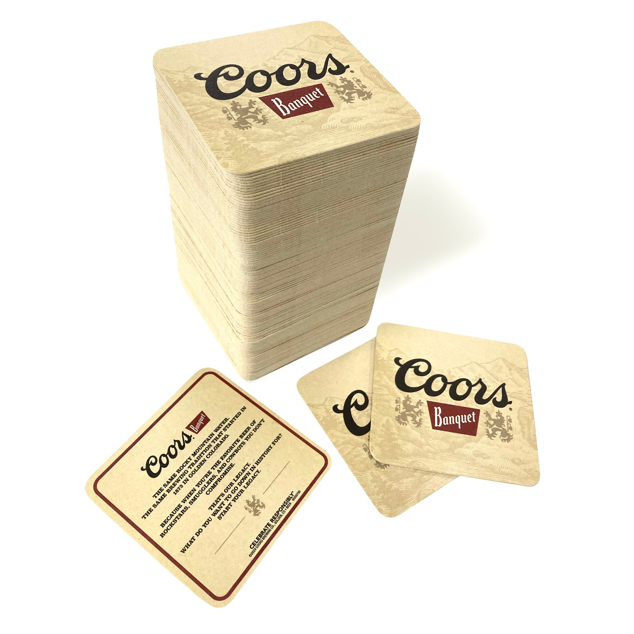 Cardboard Coaster 125/Pack – Coors Banquet Shop